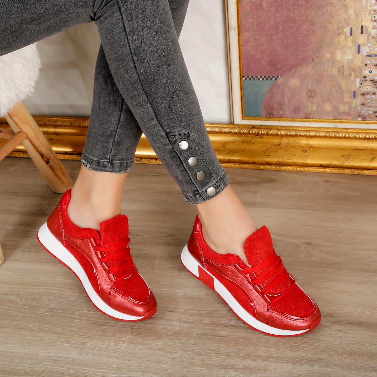 Дамски маратонки Emi - Red – Boutique Arena